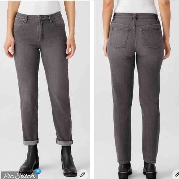 Eileen Fisher | Jeans | Eileen Fisher Organic Cotton Stretch High ...